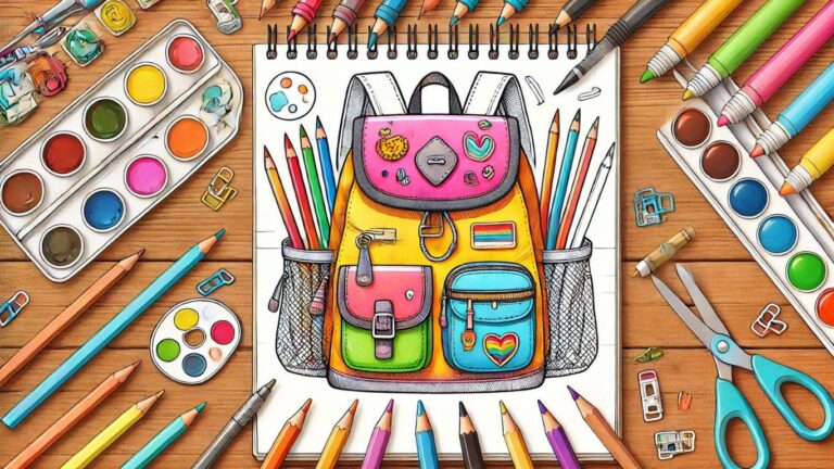 How to Draw a School Bag: A Step-by-Step Guide for Beginners - Bag ...